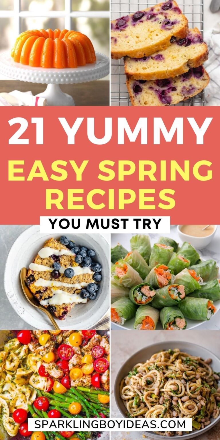 21 Quick Easy Spring Recipes - Sparkling Boy Ideas