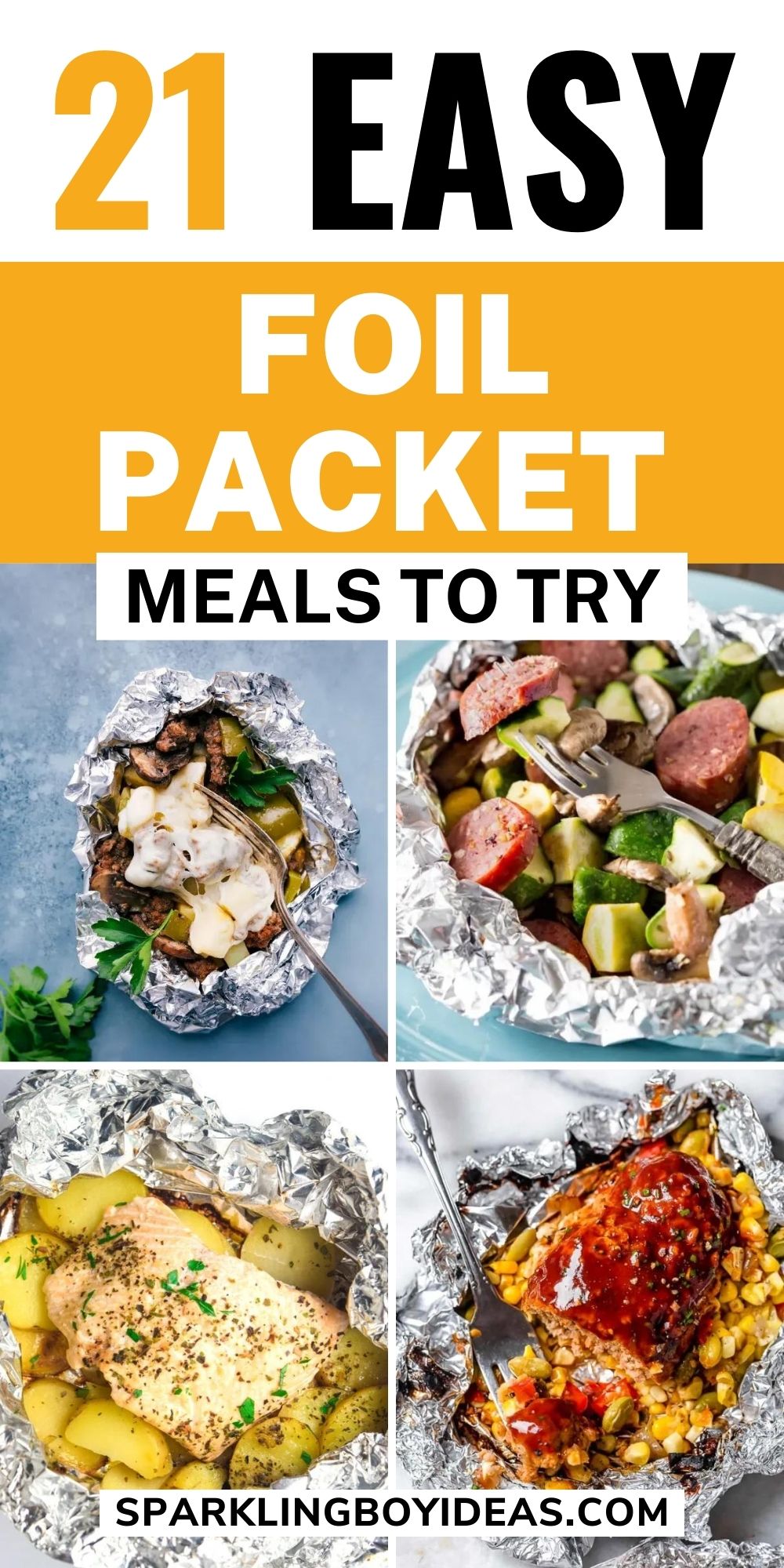 21 Easy Healthy Foil Packet Meals - Sparkling Boy Ideas