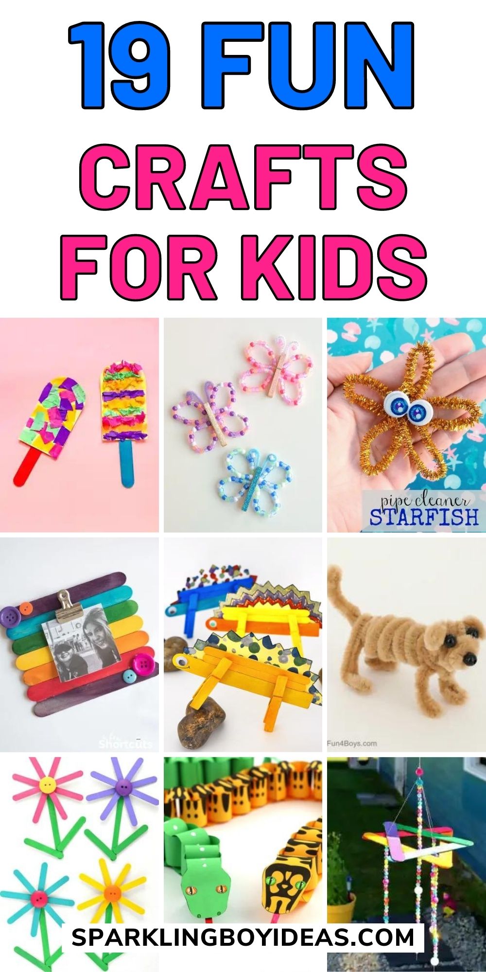 19 Cute Easy Crafts For Kids - Sparkling Boy Ideas
