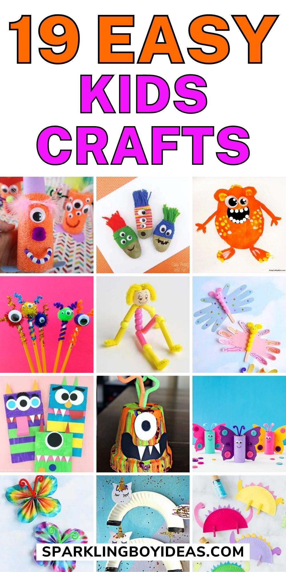 19 Fun Easy Kids Crafts - Sparkling Boy Ideas