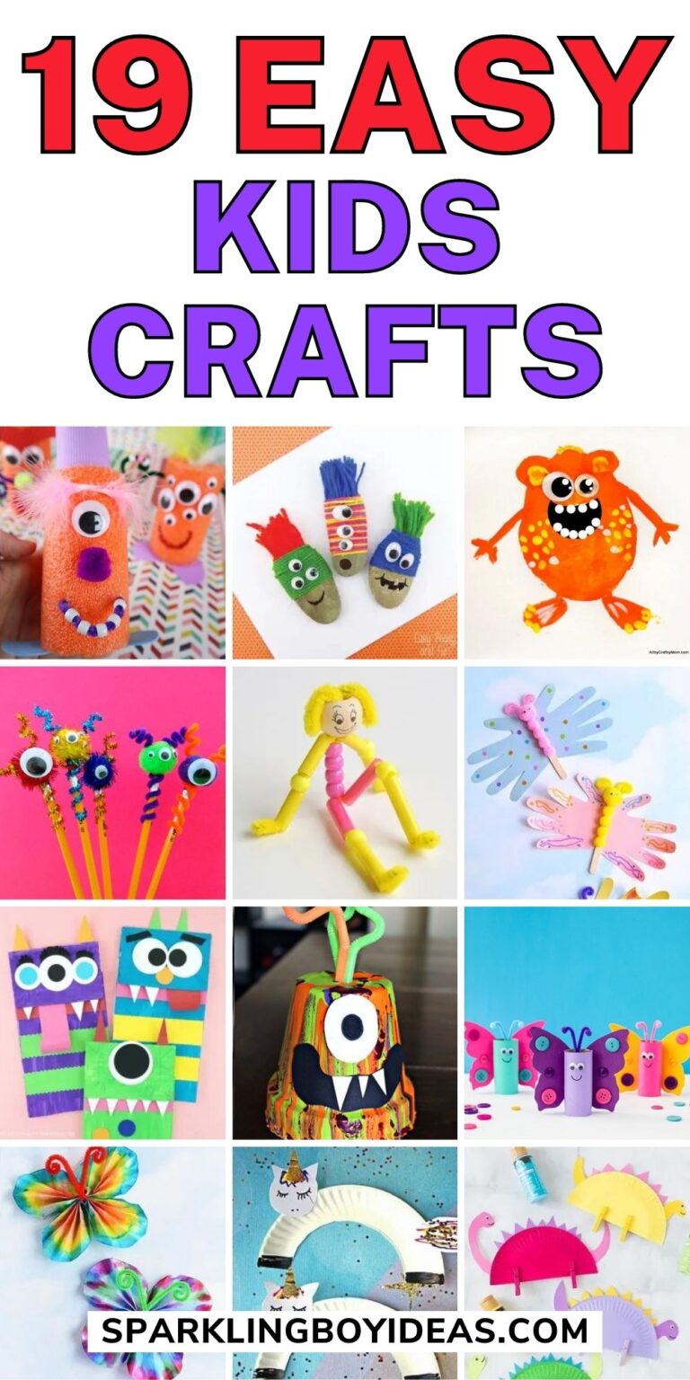 19 Fun Easy Kids Crafts - Sparkling Boy Ideas