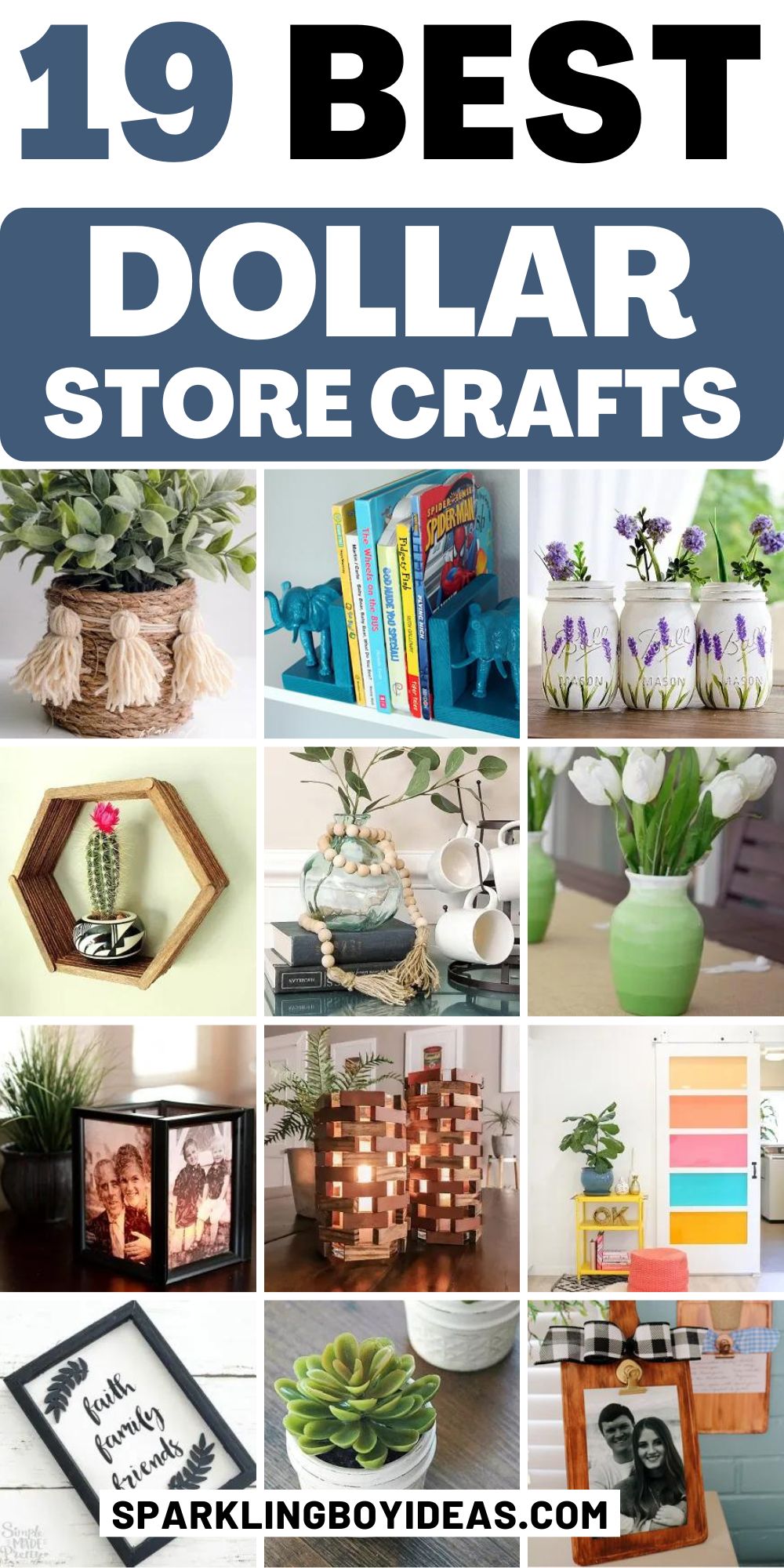 19 Best DIY Dollar Store Crafts - Sparkling Boy Ideas