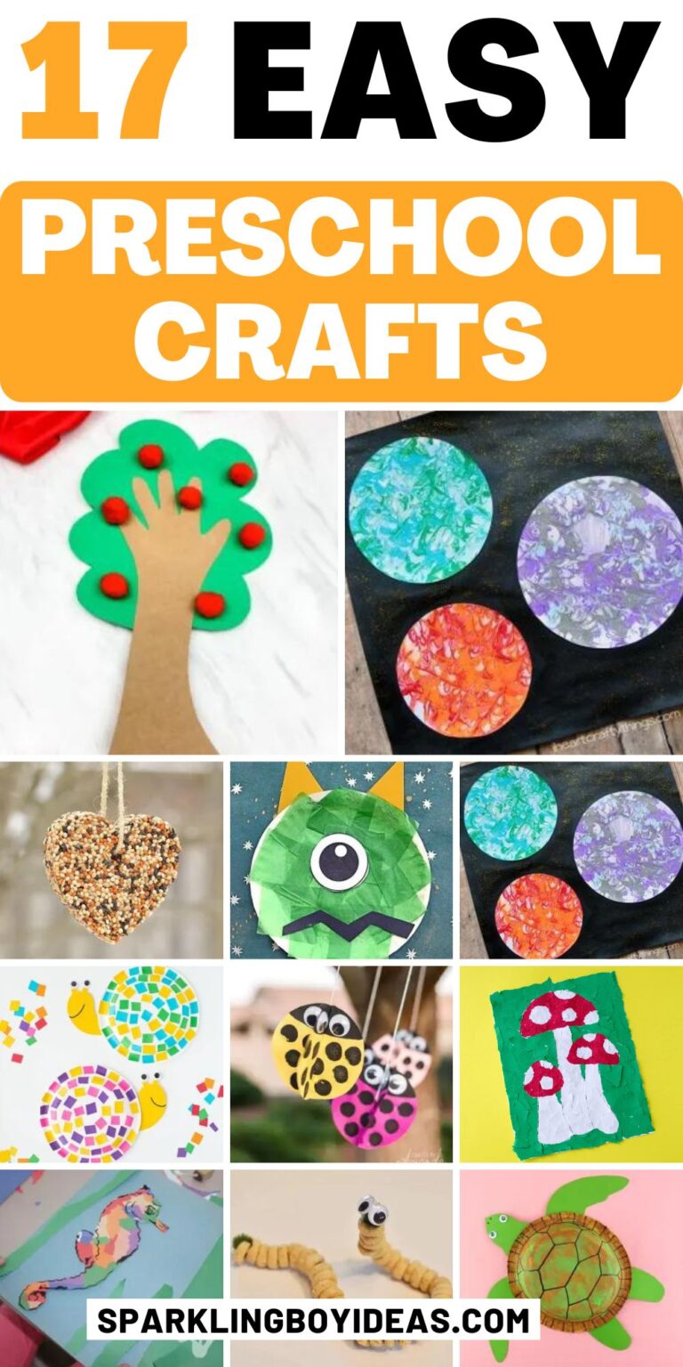 17 Easy Preschool Crafts - Sparkling Boy Ideas