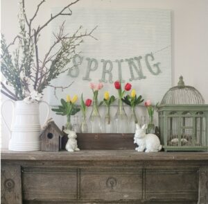 15 Easy DIY Spring Mantle Decor - Sparkling Boy Ideas