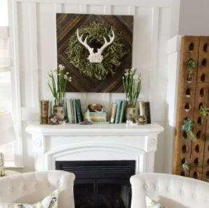 15 Easy DIY Spring Mantle Decor - Sparkling Boy Ideas