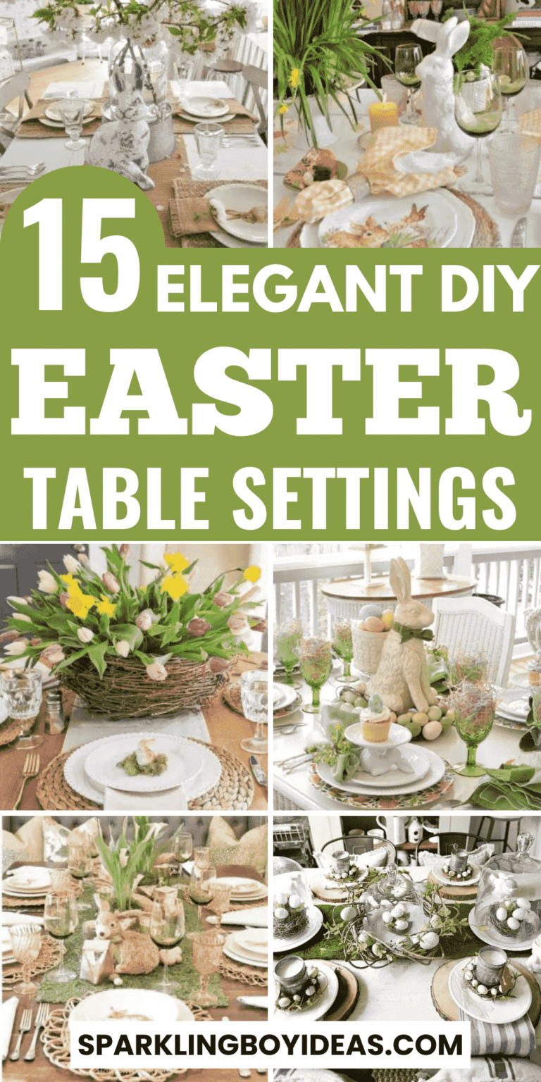 15 DIY Elegant Easter Table Settings - Sparkling Boy Ideas