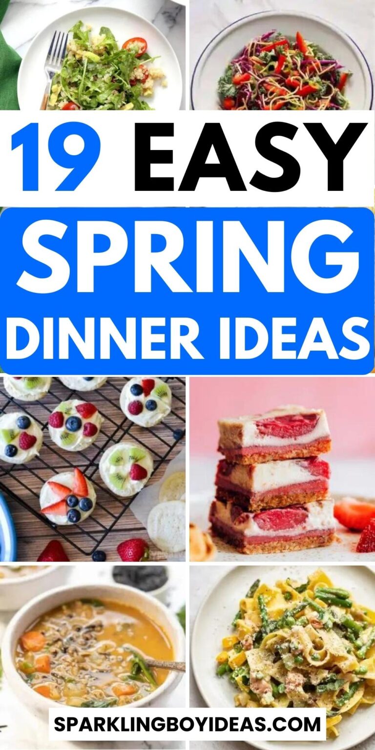 19 Easy Spring Dinner - Sparkling Boy Ideas