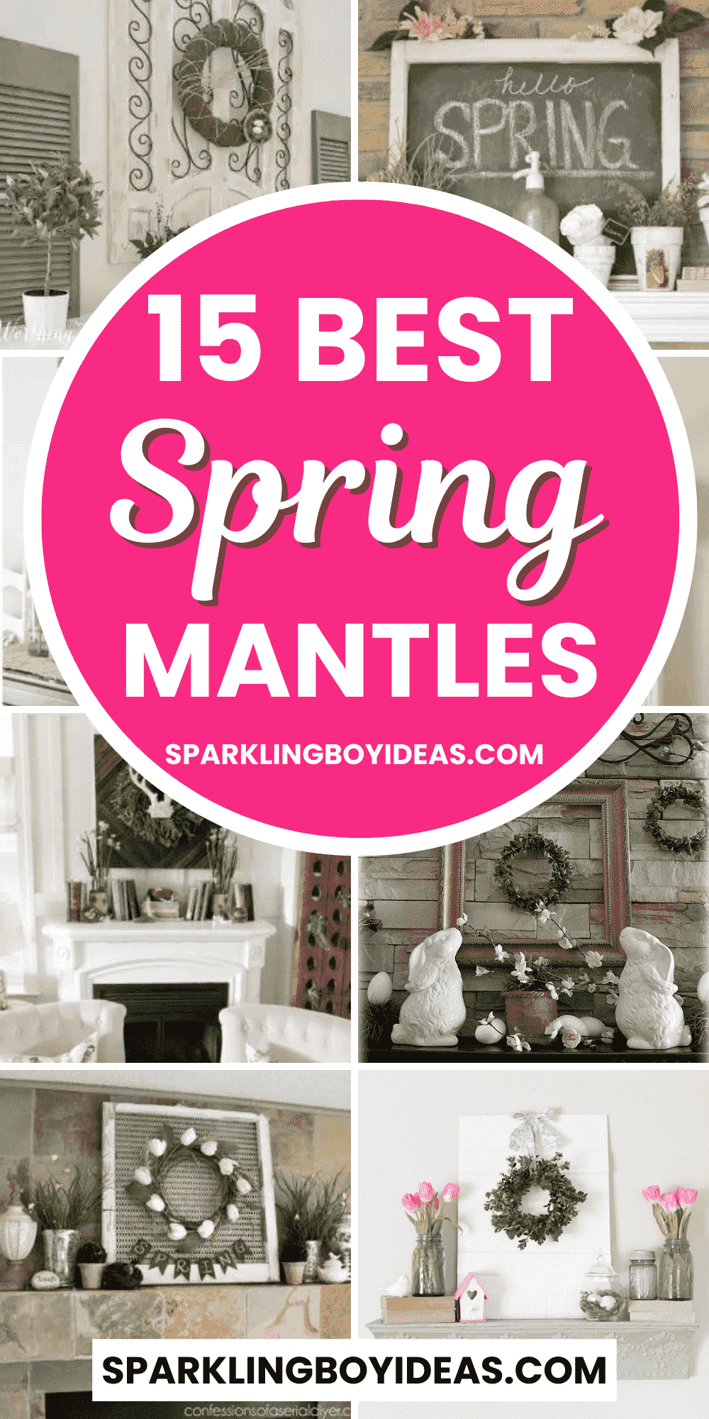 15 Easy DIY Spring Mantle Decor - Sparkling Boy Ideas