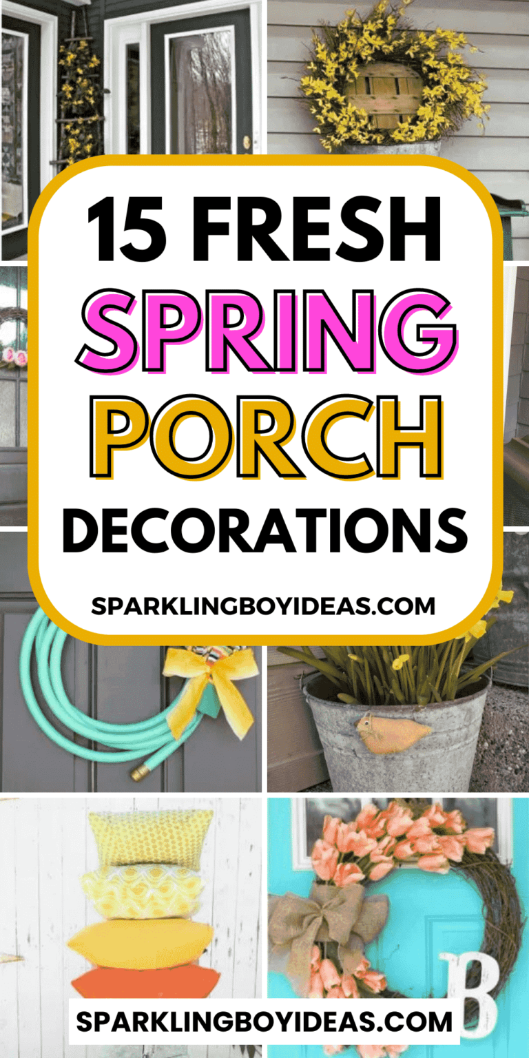 15 Easy DIY Spring Porch - Sparkling Boy Ideas