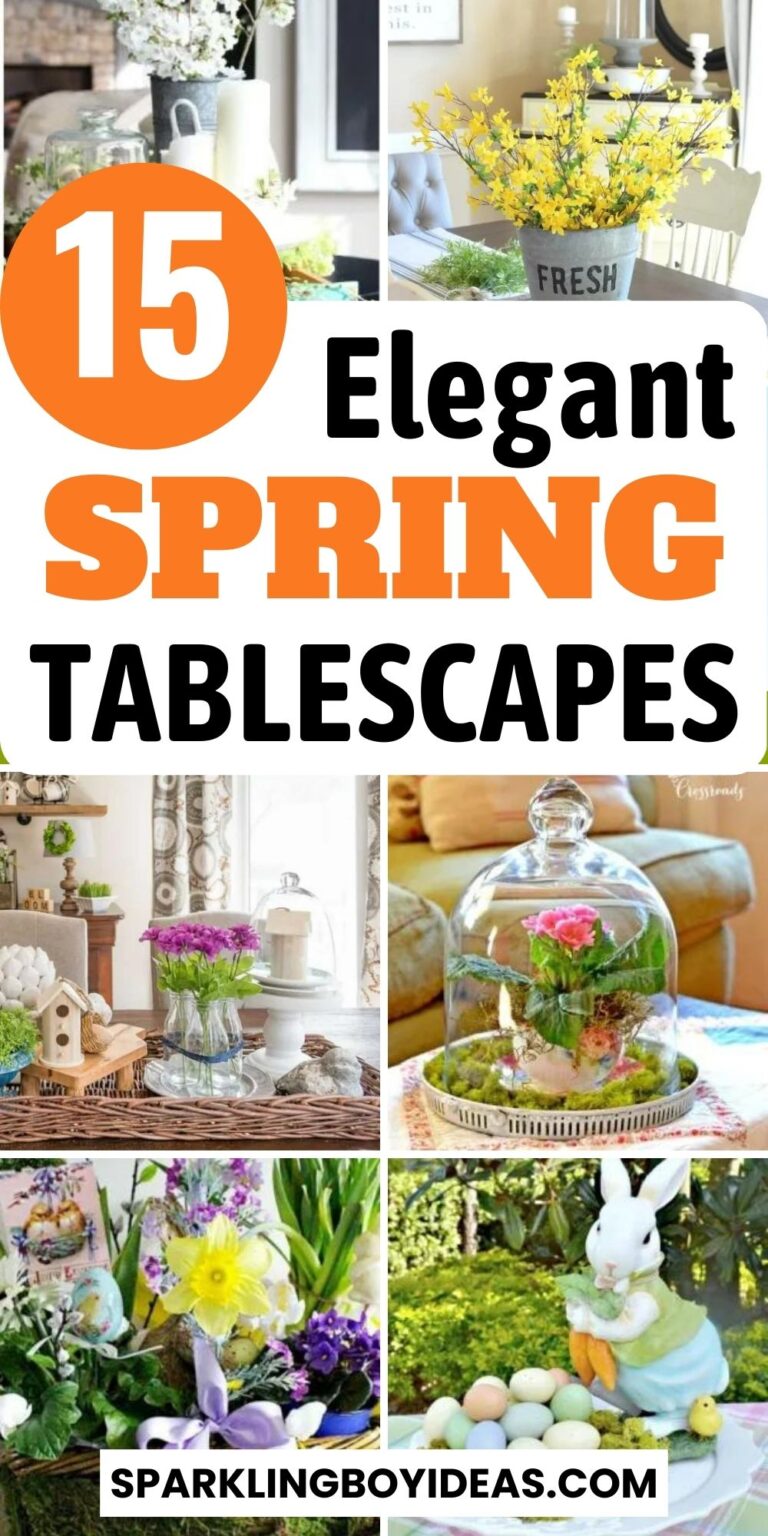 15 Elegant Simple Spring Tablescapes - Sparkling Boy Ideas