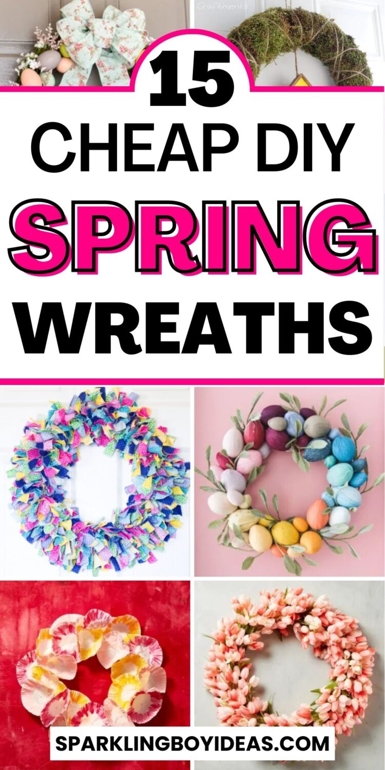 15 Easy DIY Spring Wreaths - Sparkling Boy Ideas