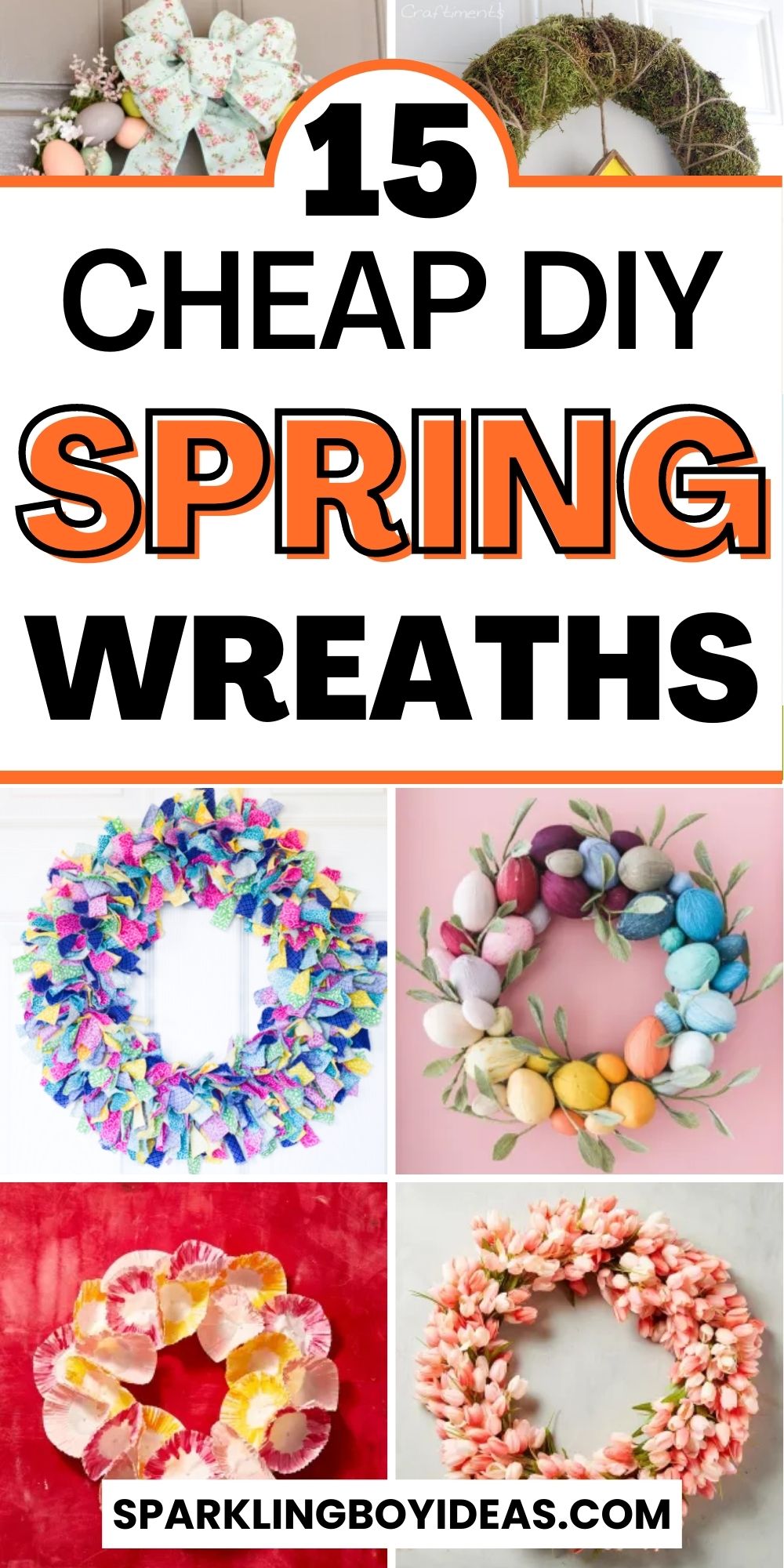 15 Easy Diy Spring Wreaths Sparkling Boy Ideas