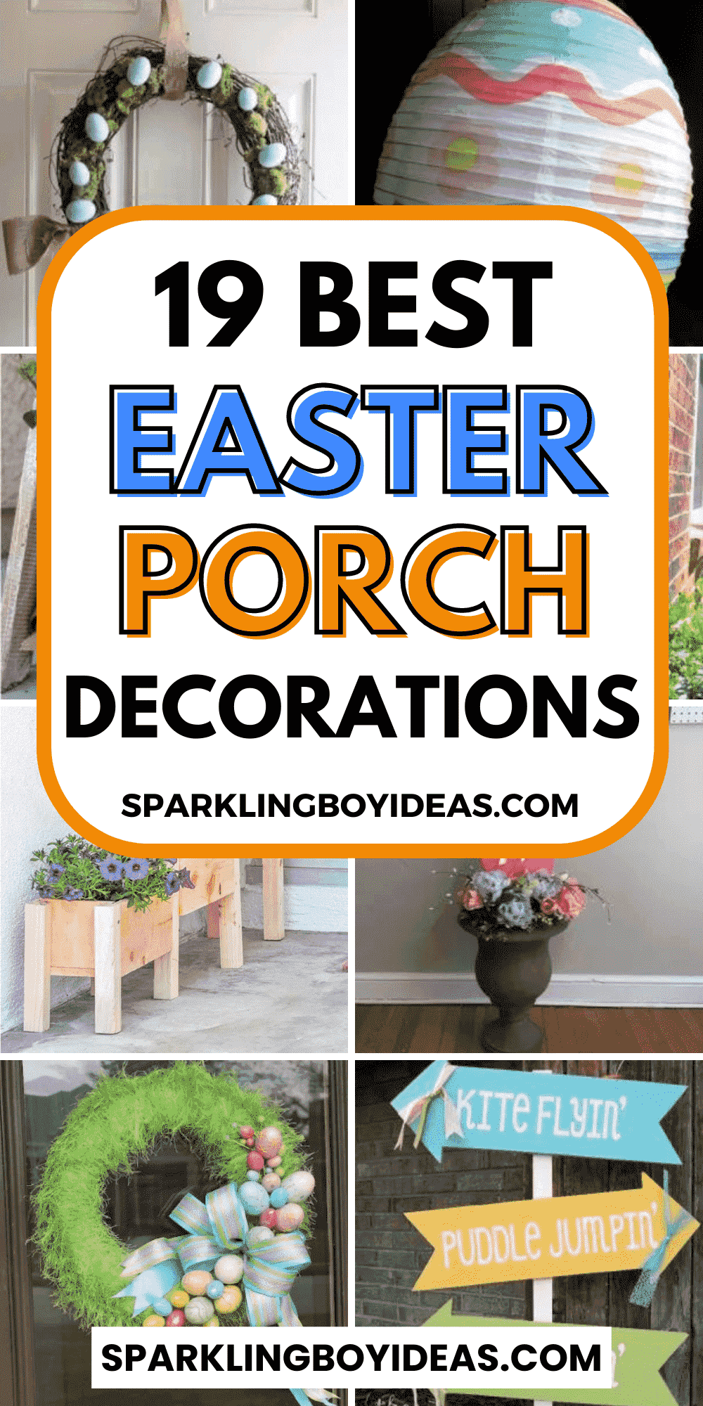 19 Easy Outdoor Easter Porch Decorations - Sparkling Boy Ideas