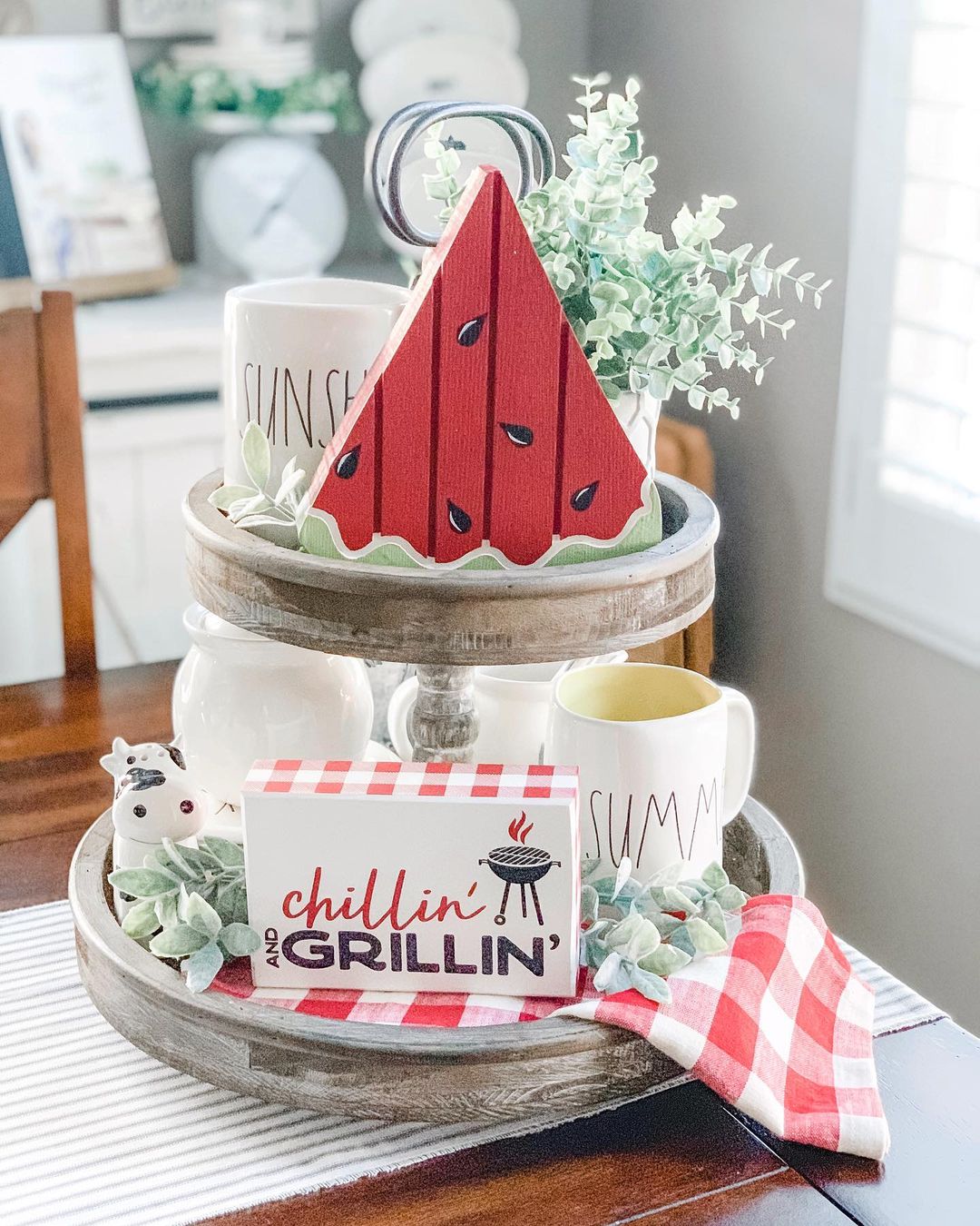 17 Best DIY Summer Tiered Tray Decor - Sparkling Boy Ideas