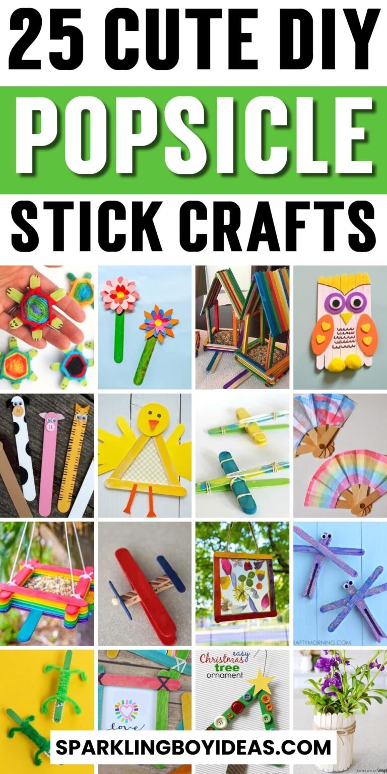 25 Easy DIY Popsicle Stick Crafts - Sparkling Boy Ideas