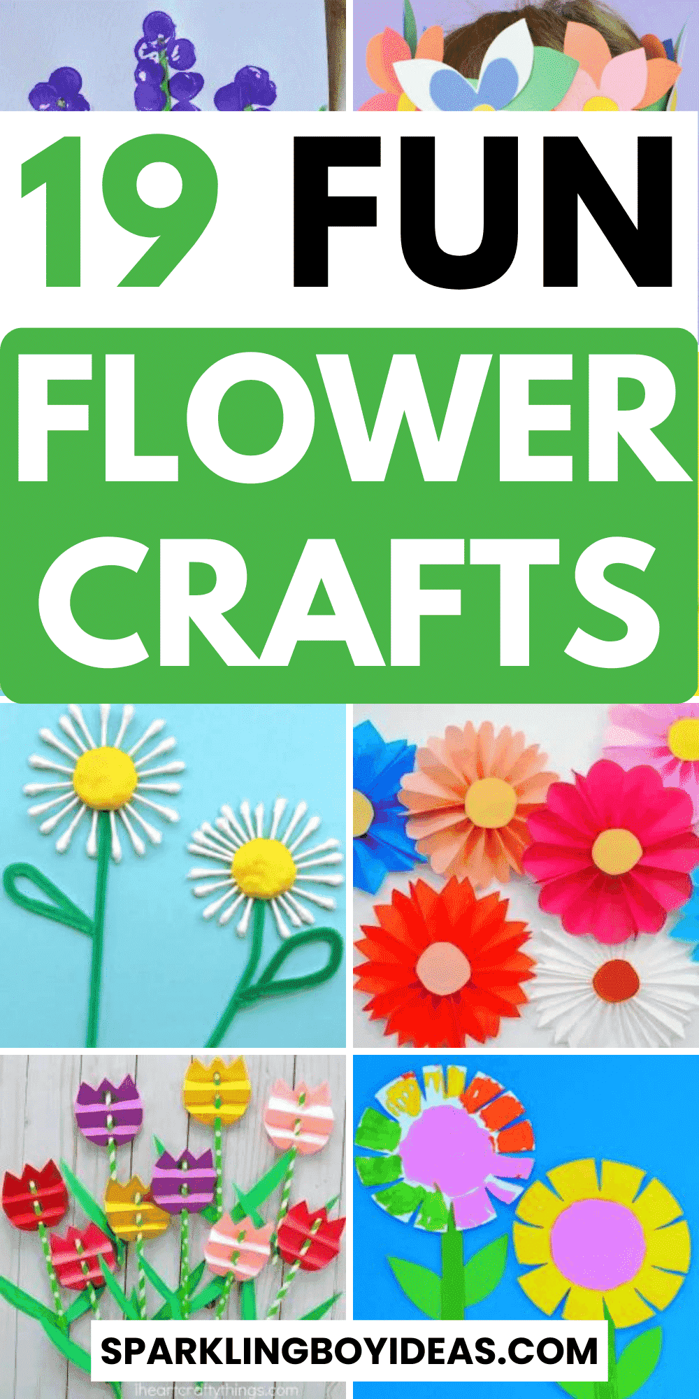 19 Fun Flower Crafts - Sparkling Boy Ideas