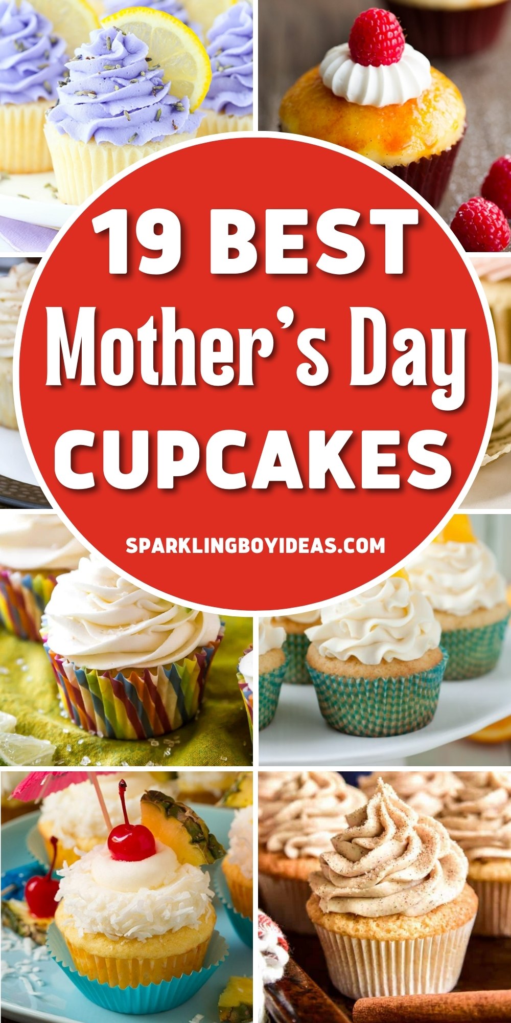 19 Simple Happy Mothers Day Cupcakes - Sparkling Boy Ideas