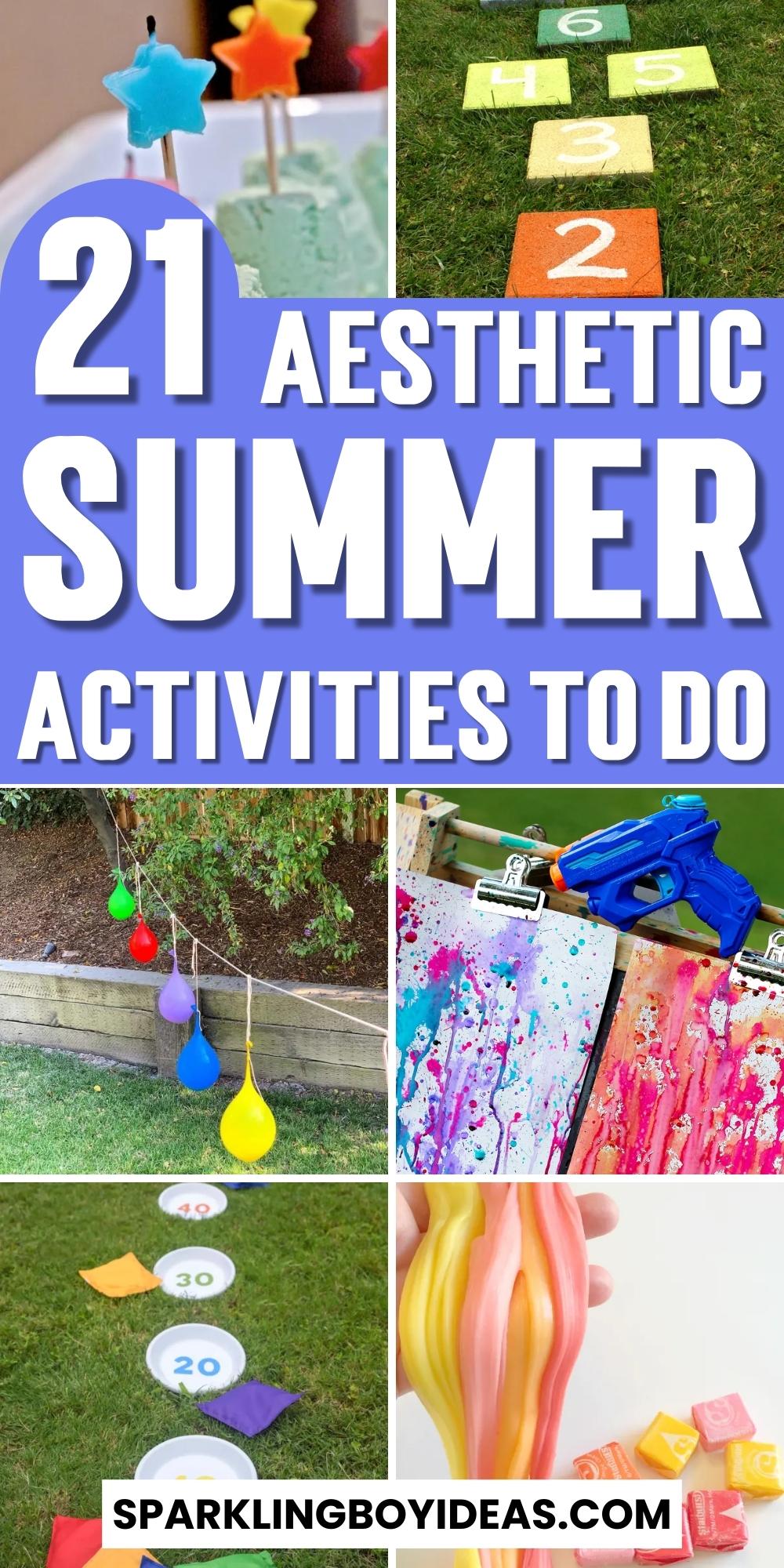 21 Fun Summer Activities - Sparkling Boy Ideas