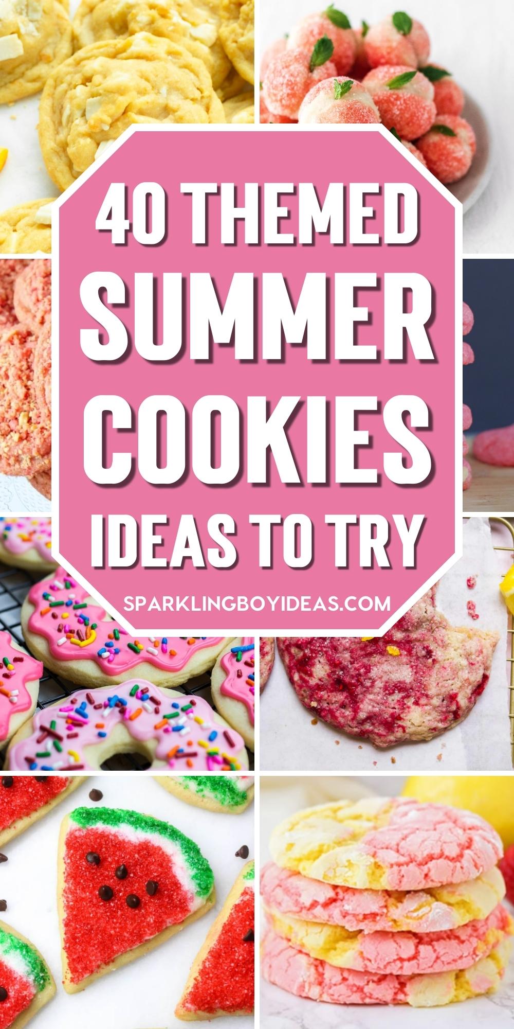 41 Decorated Summer Cookies - Sparkling Boy Ideas