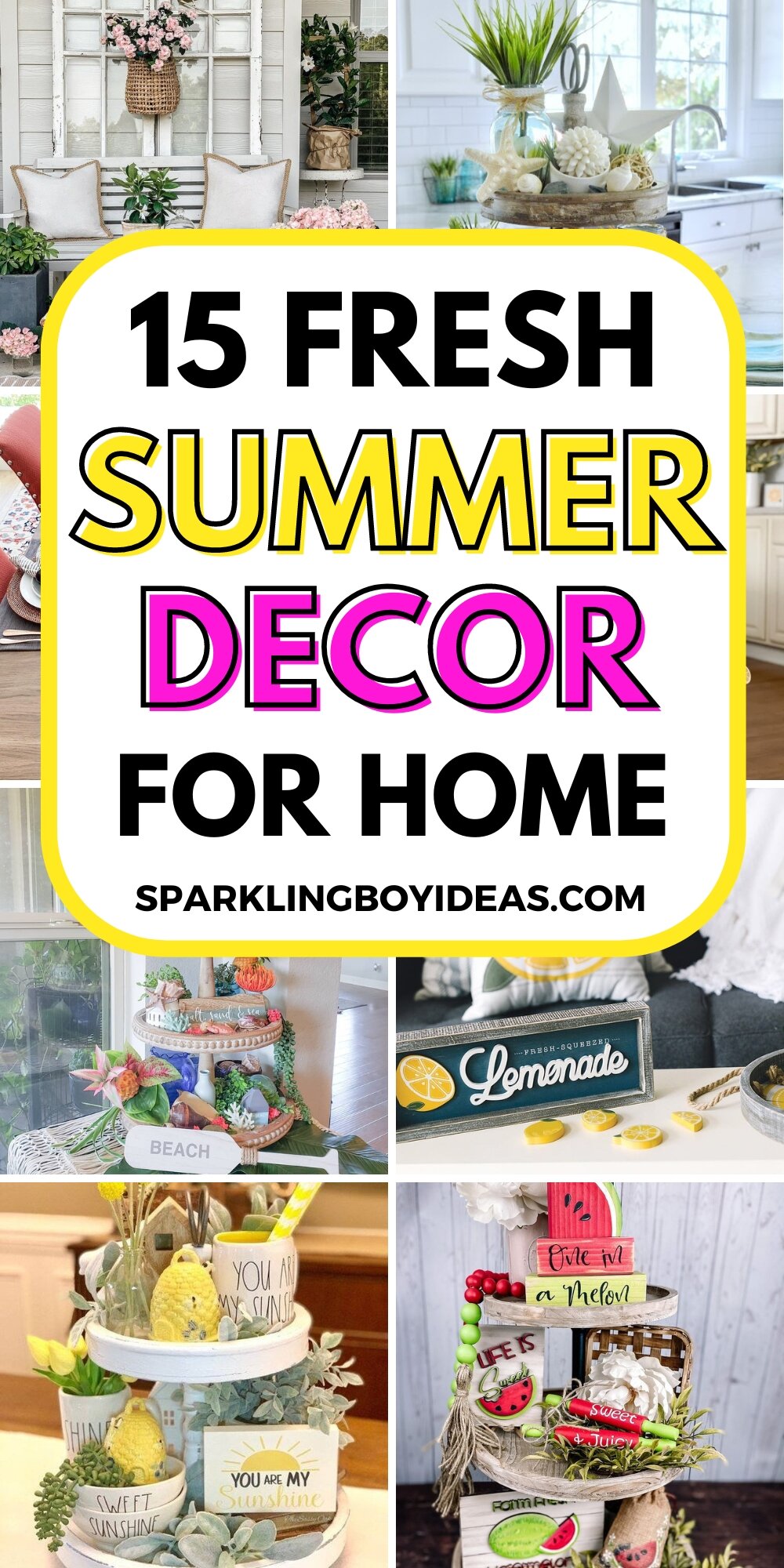 19 DIY Dollar Tree Summer Decor - Sparkling Boy Ideas
