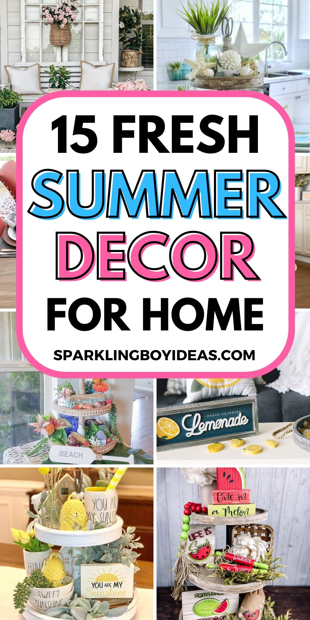 19 DIY Dollar Tree Summer Decor - Sparkling Boy Ideas