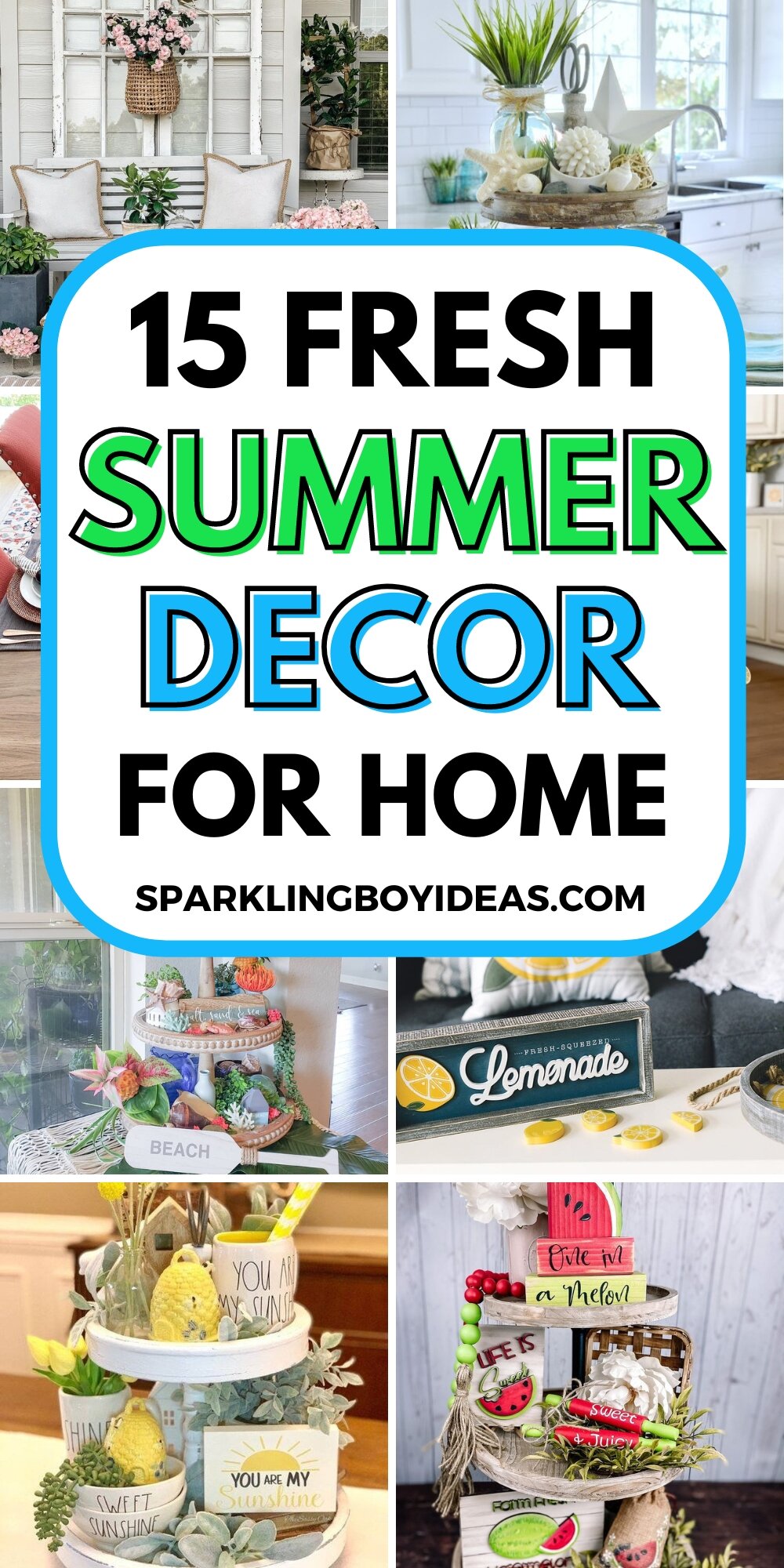 19 Best DIY Summer Decor - Sparkling Boy Ideas