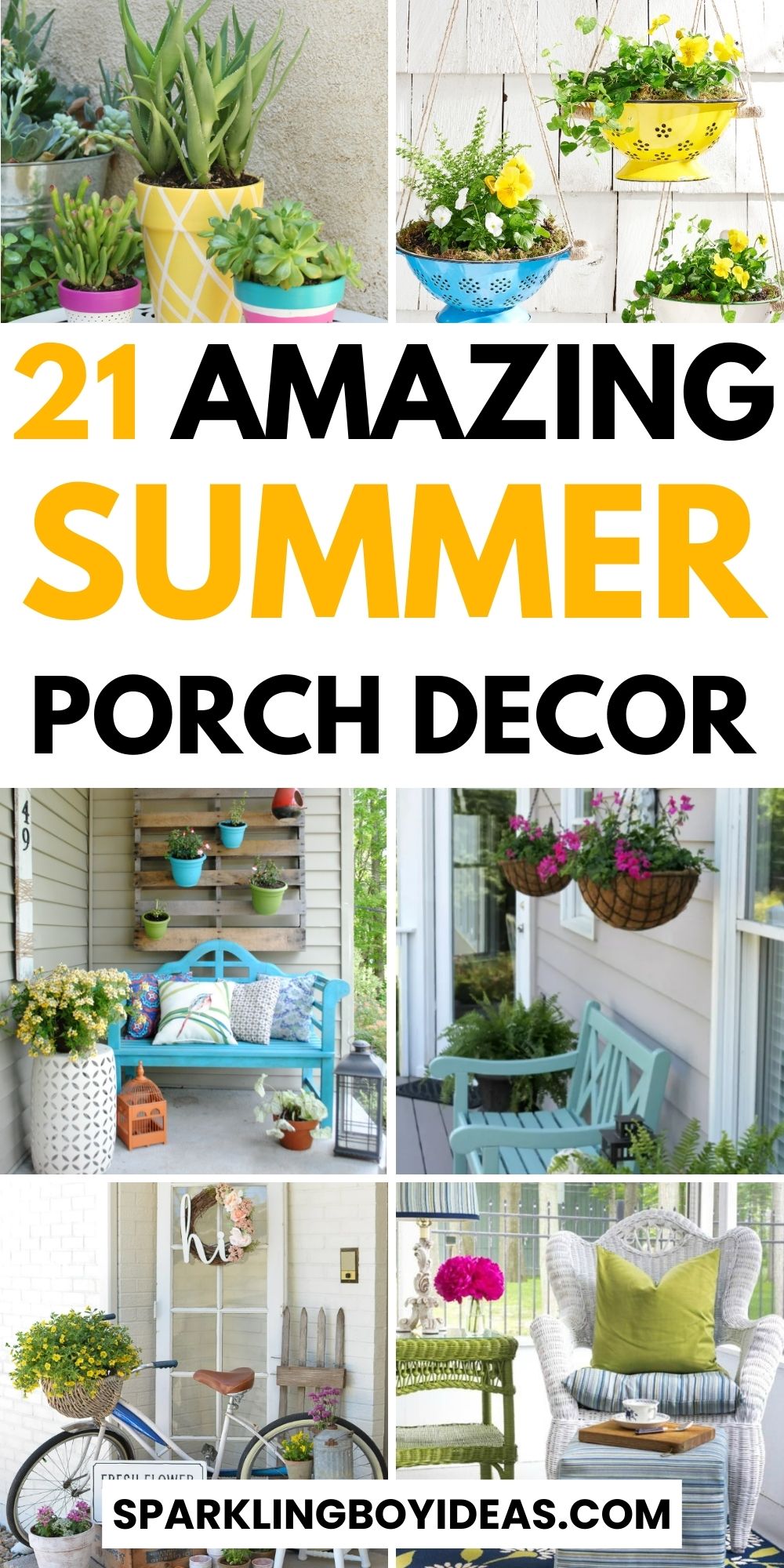 21 DIY Summer Porch Decor - Sparkling Boy Ideas