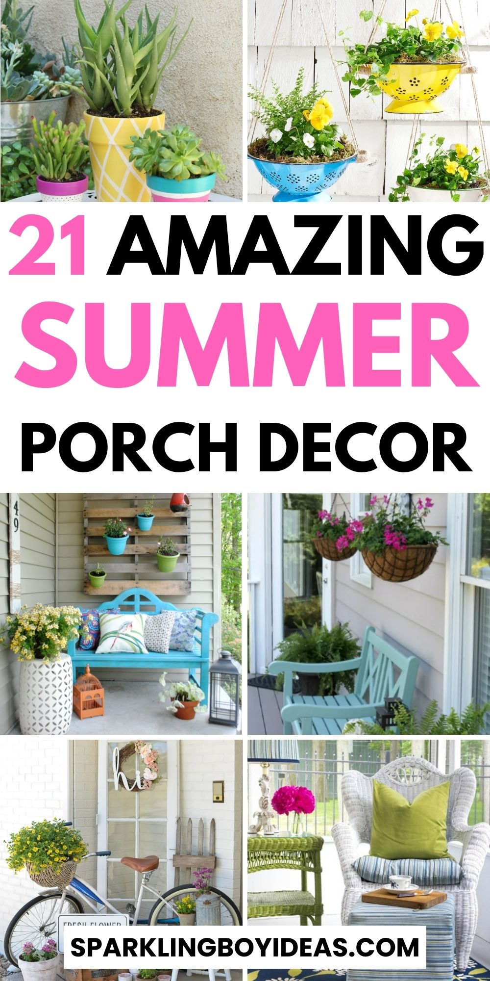 21 DIY Summer Porch Decor - Sparkling Boy Ideas