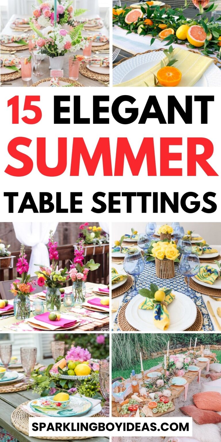 15 Outdoor Summer Table Settings - Sparkling Boy Ideas