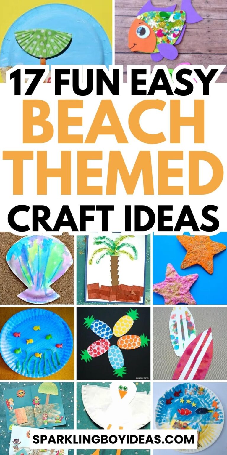 17 Fun Beach Themed Crafts - Sparkling Boy Ideas
