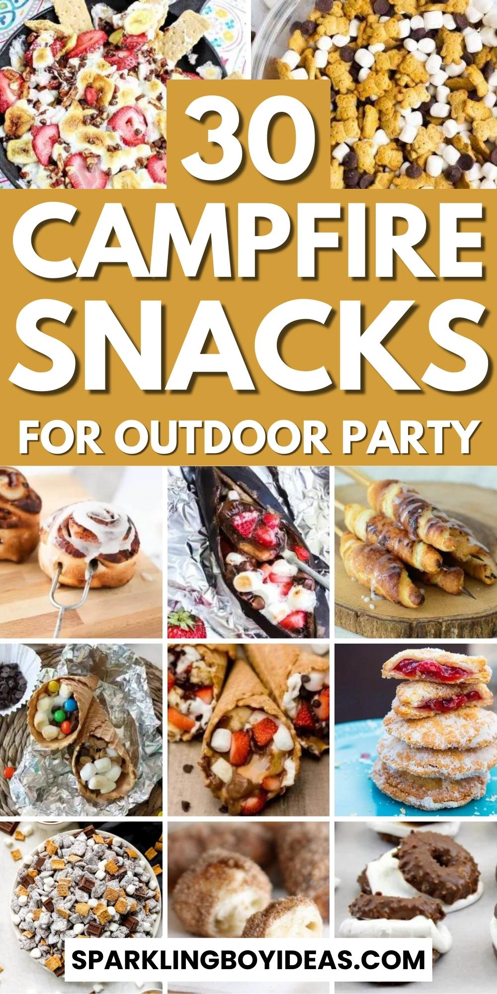 31 Fun Easy Campfire Snacks - Sparkling Boy Ideas