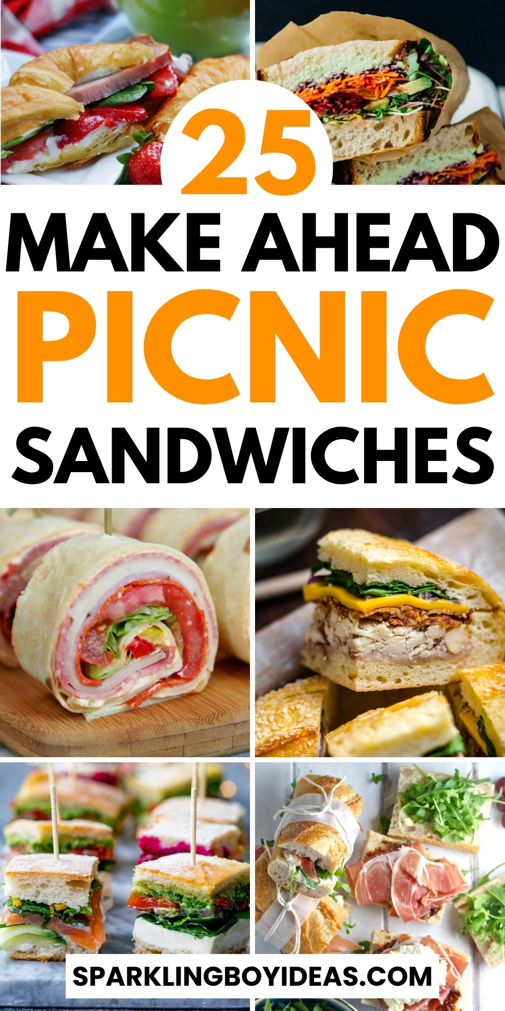 25 Easy Picnic Sandwiches - Sparkling Boy Ideas