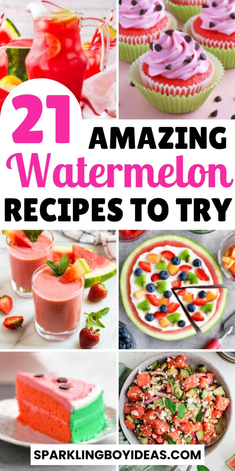 21 Fresh Watermelon Recipes - Sparkling Boy Ideas