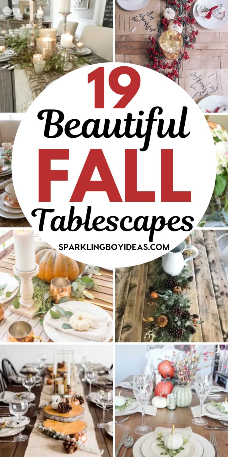 19 Elegant Fall Tablescapes - Sparkling Boy Ideas