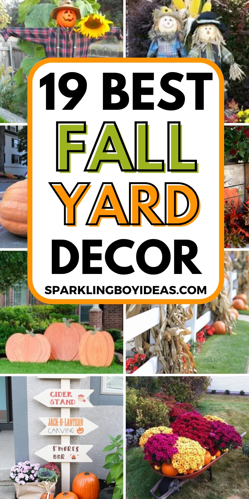 19 Simple Fall Yard Decor - Sparkling Boy Ideas