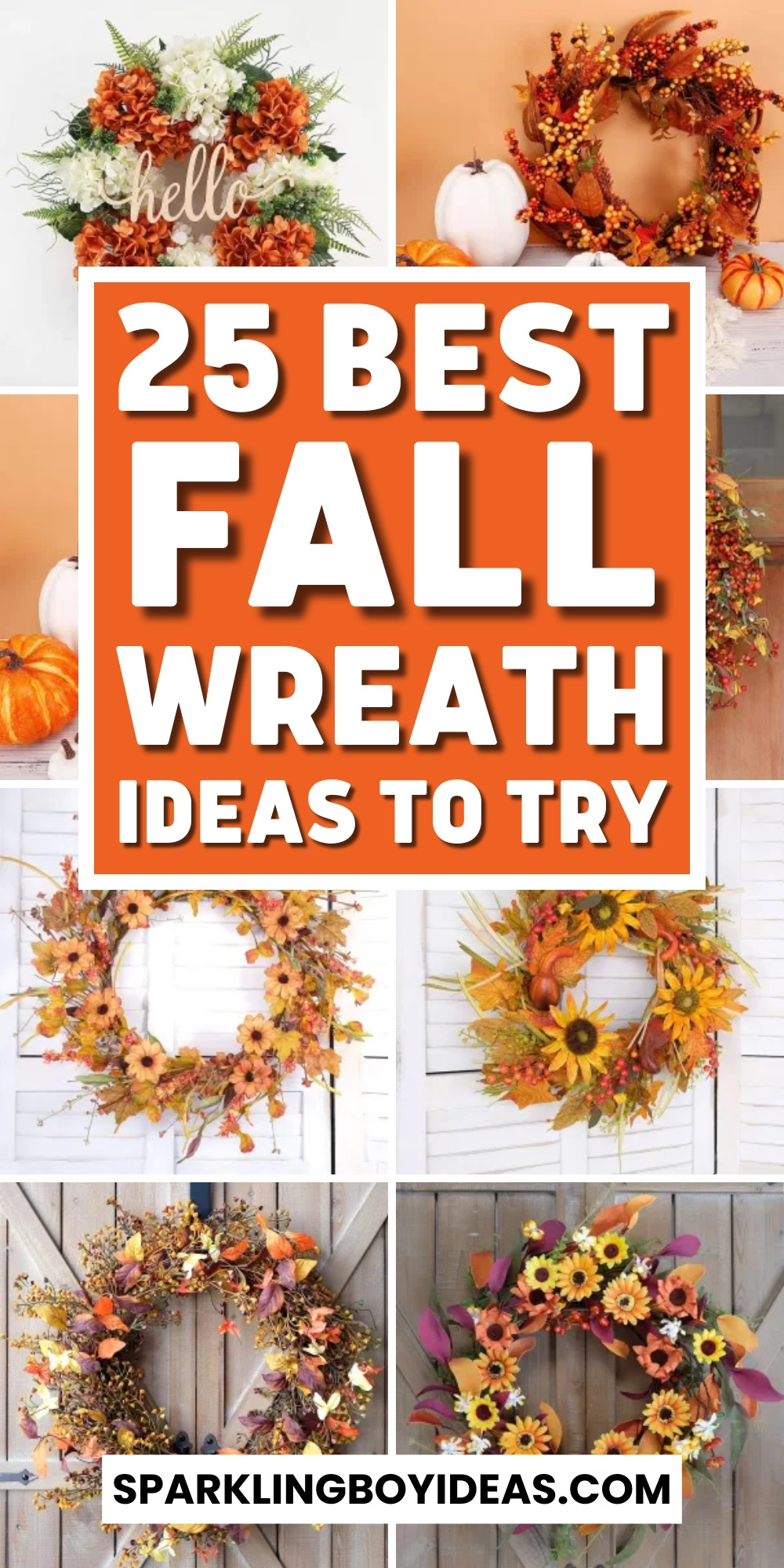 25 Best Fall Wreaths - Sparkling Boy Ideas