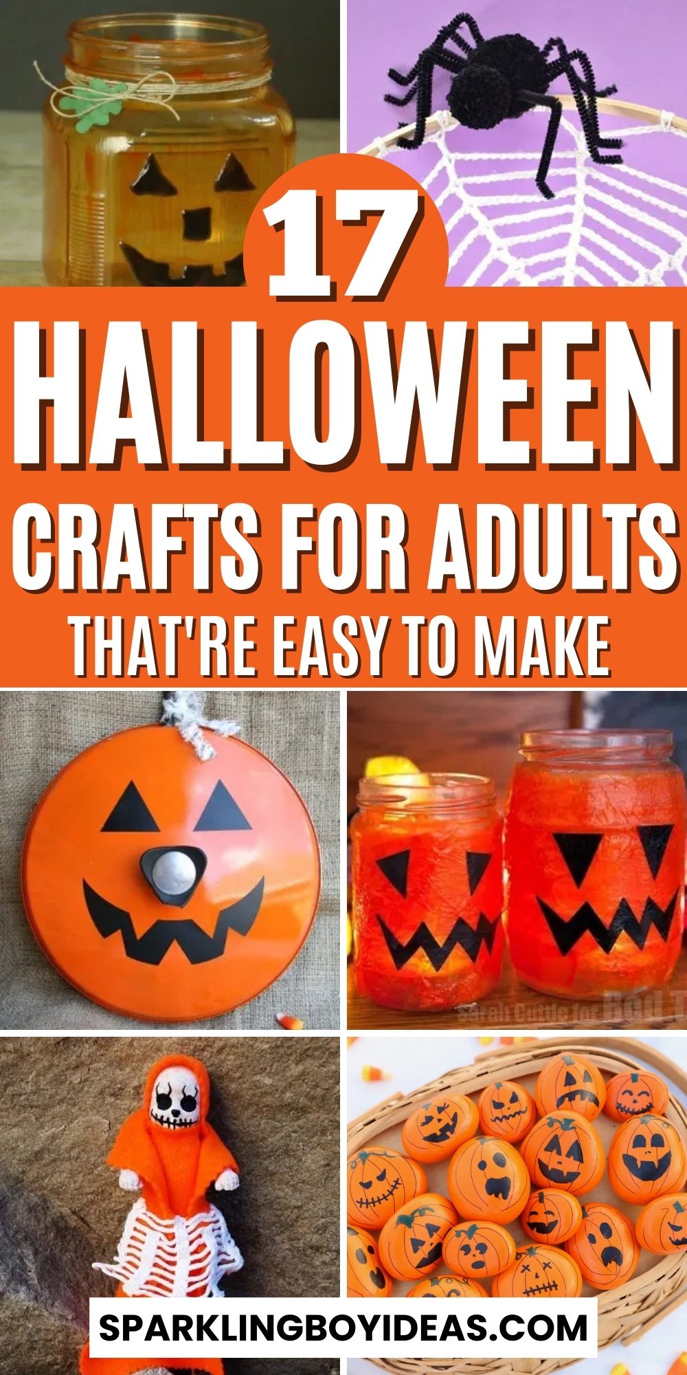 17 Creative Halloween Crafts for Adults - Sparkling Boy Ideas