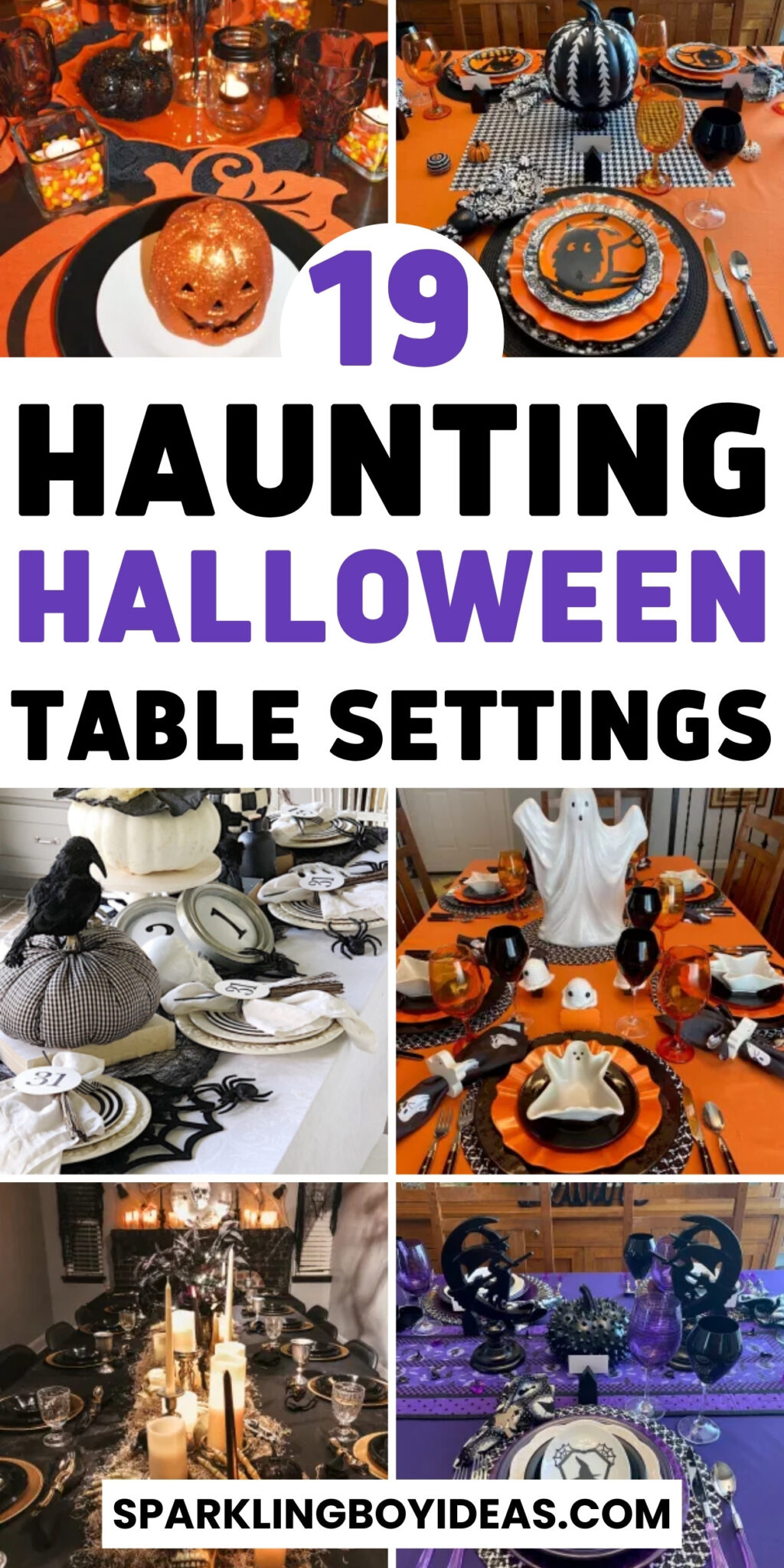 19 Elegant Halloween Table Settings - Sparkling Boy Ideas