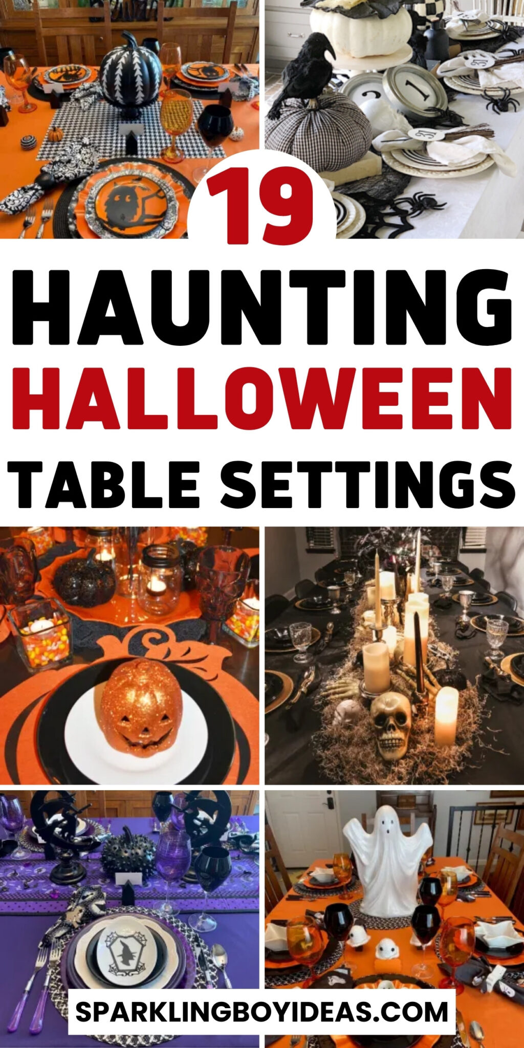 19 Elegant Halloween Table Settings - Sparkling Boy Ideas