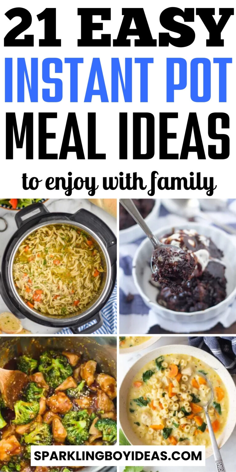 21 Easy Instant Pot Meals - Sparkling Boy Ideas