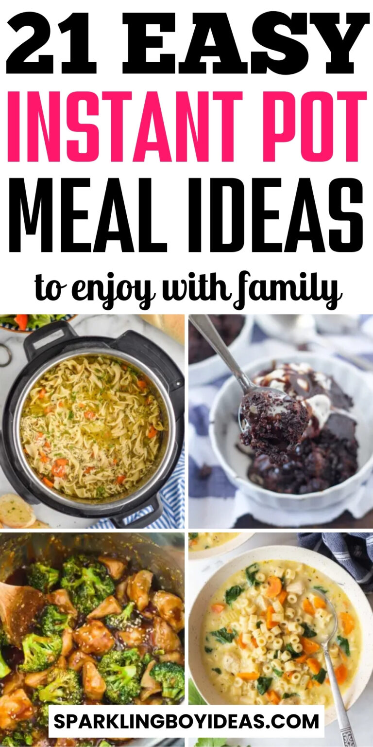 21 Easy Instant Pot Meals - Sparkling Boy Ideas