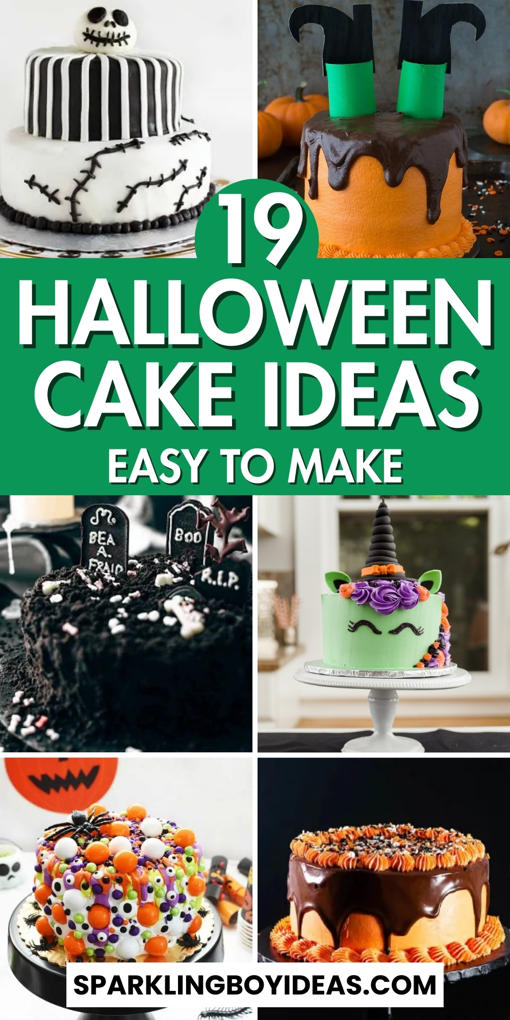 19 Cute Halloween Cakes - Sparkling Boy Ideas
