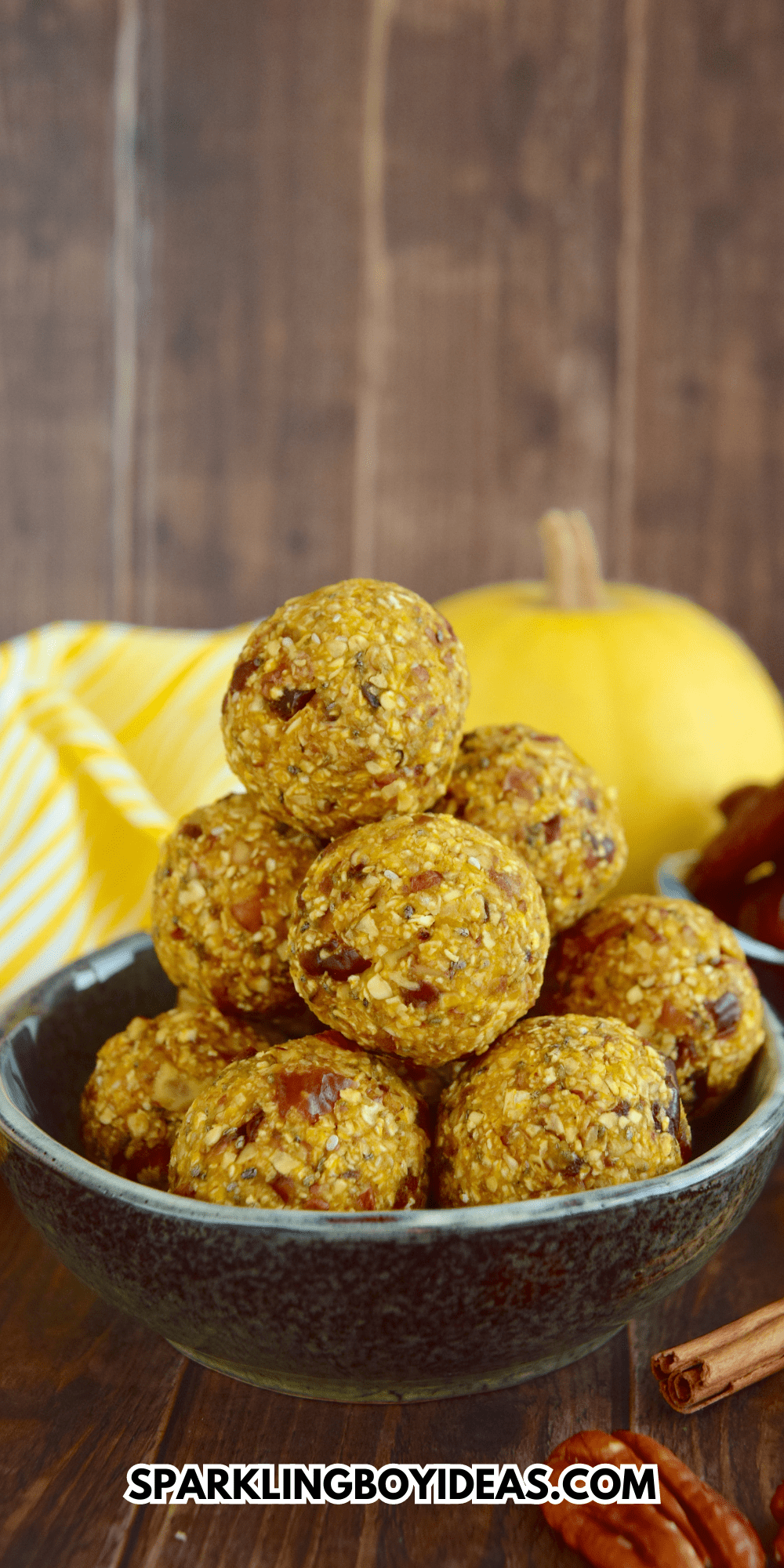 Pumpkin Protein Balls - Sparkling Boy Ideas