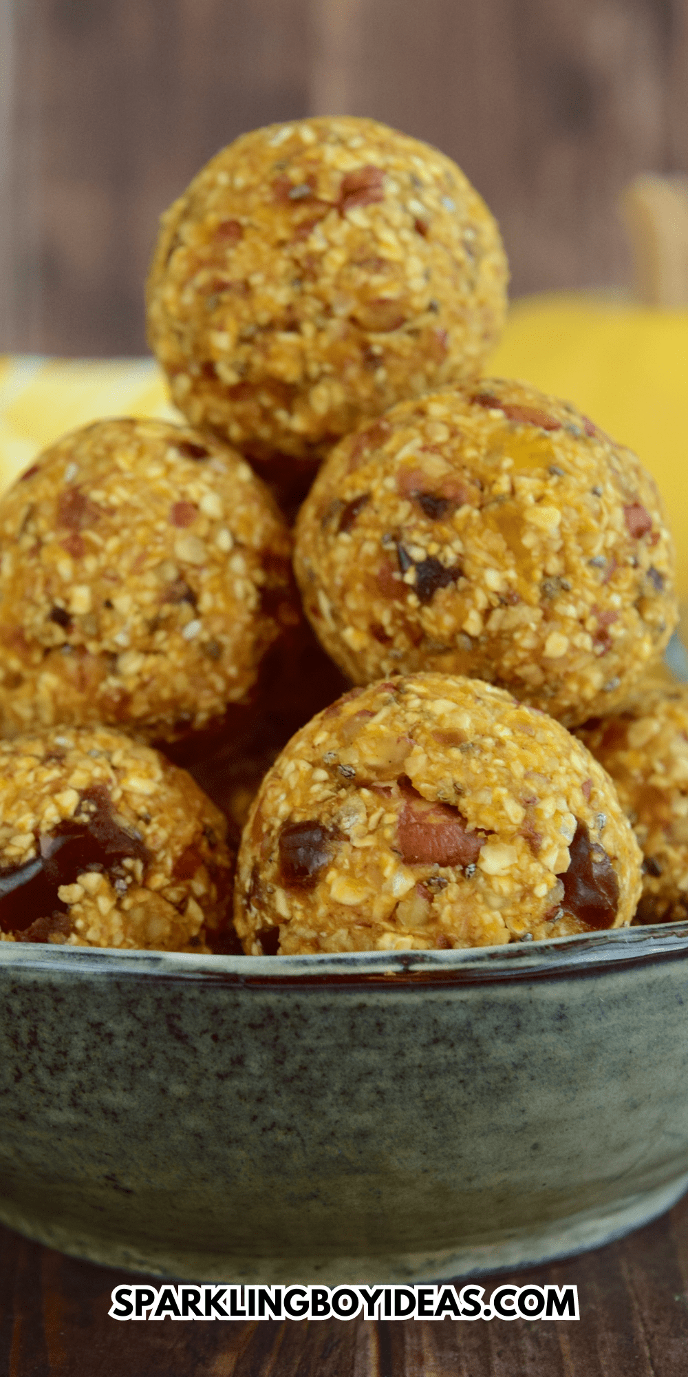 Pumpkin Protein Balls - Sparkling Boy Ideas
