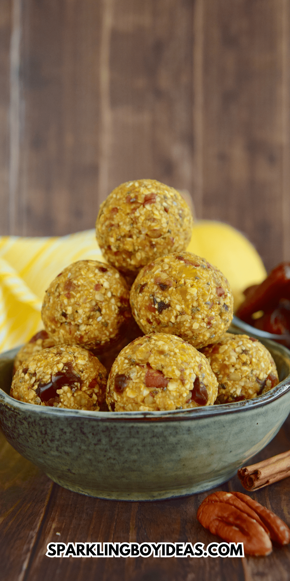 Pumpkin Protein Balls - Sparkling Boy Ideas