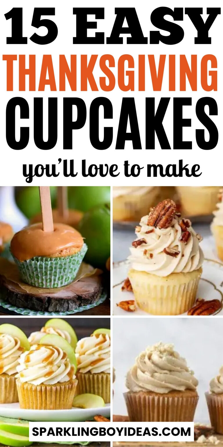 15 Easy Thanksgiving Cupcakes - Sparkling Boy Ideas