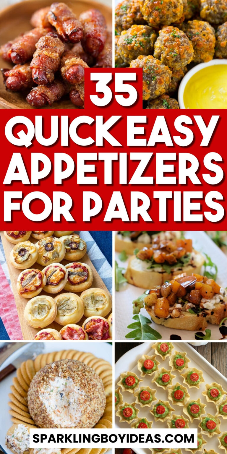 35 Easy Party Appetizers - Sparkling Boy Ideas
