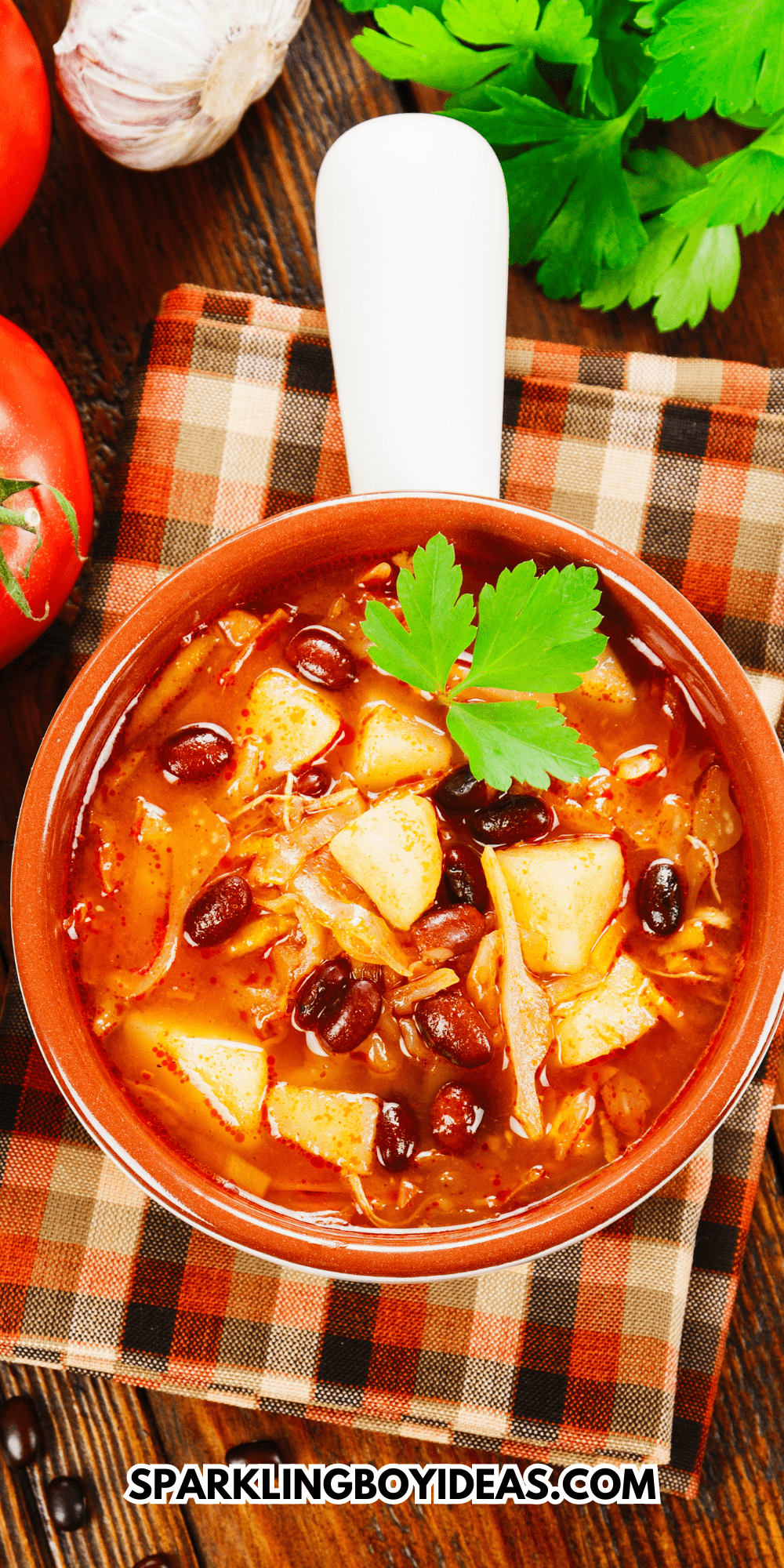 Red Beans Cabbage Soup - Sparkling Boy Ideas