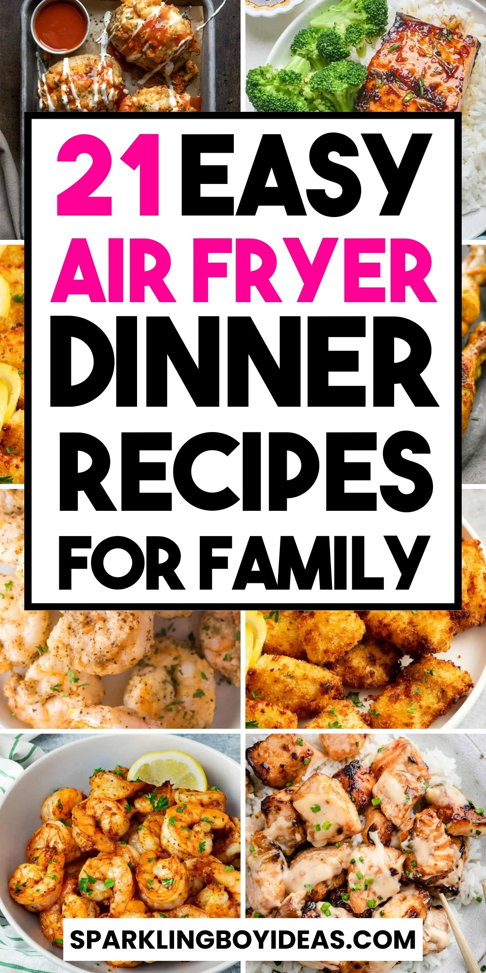 21 Easy Air Fryer Dinner Recipes - Sparkling Boy Ideas