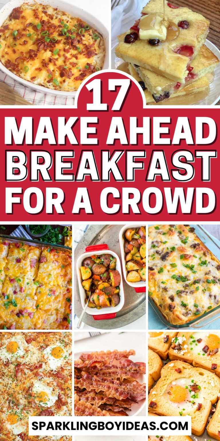 17 Easy Make Ahead Breakfast For a Crowd - Sparkling Boy Ideas